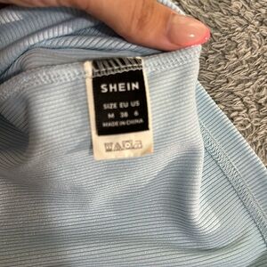 SHEIN | Tops | Super Cute Baby Blue Shien Top | Poshmark